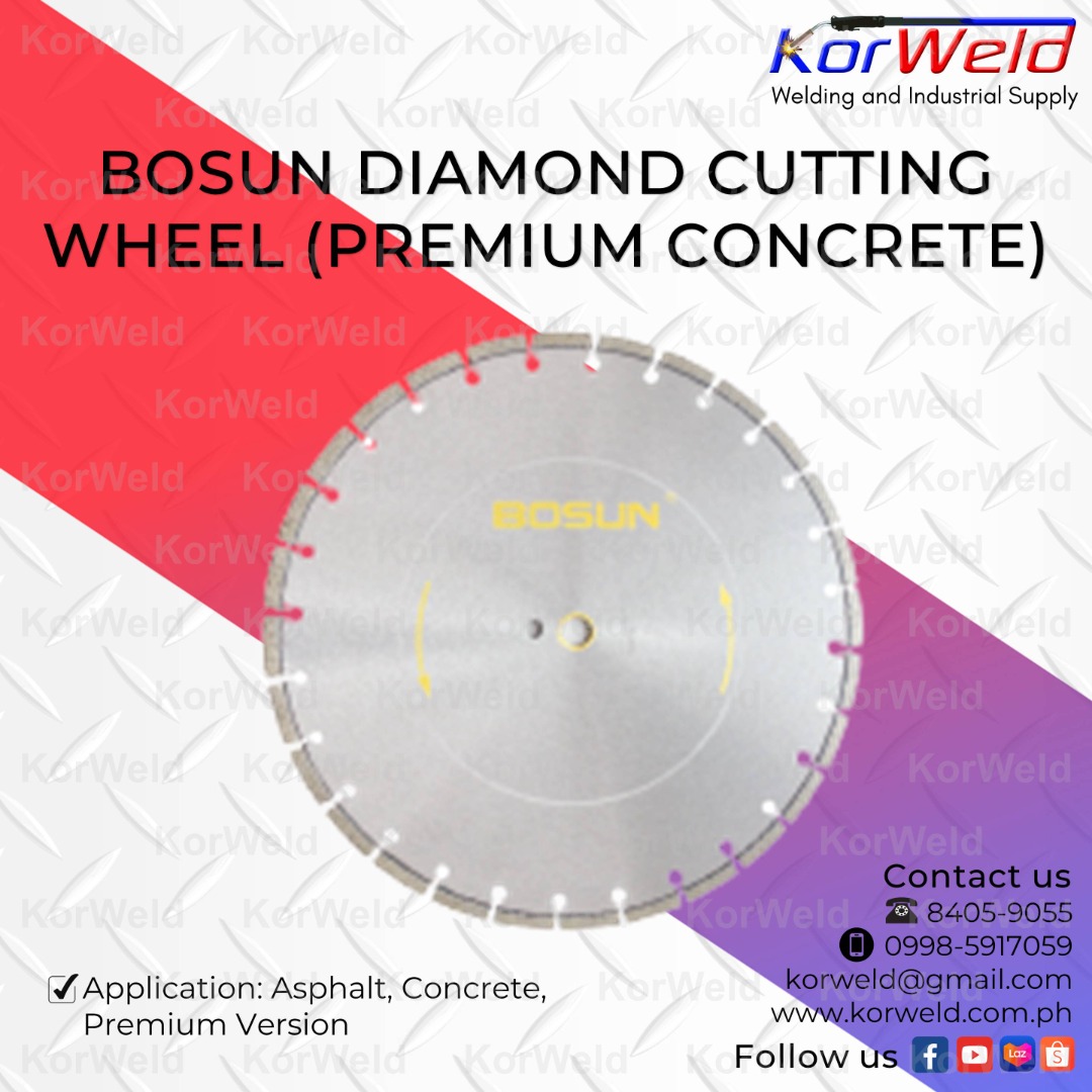 Bosun Diamond Cutting Wheel (PREMIUM CONCRETE), Commercial & Industrial ...