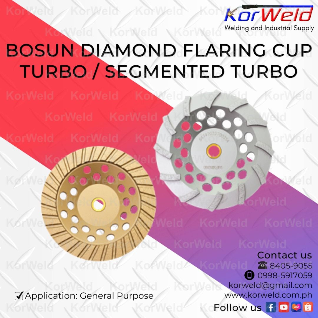 Bosun Diamond Flaring Cup Turbo / Segmented Turbo, Commercial ...