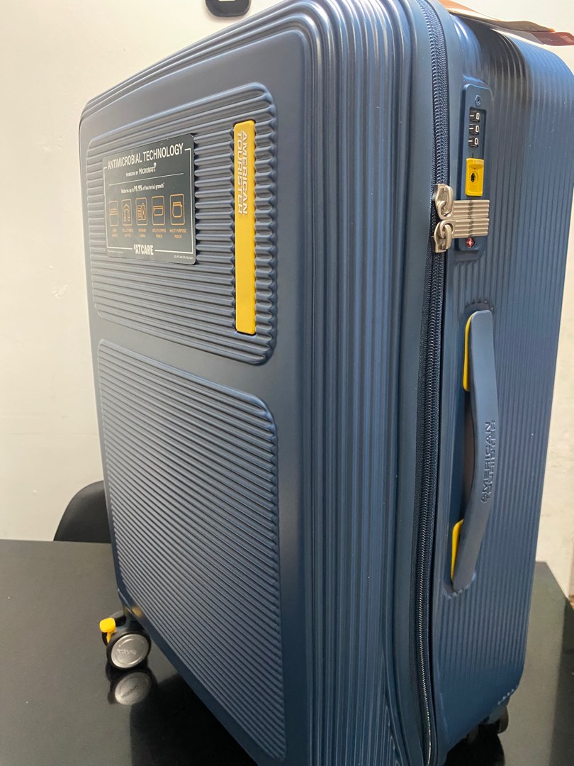 Brand New & Origina Luggage !! American Tourister Maxivo Spinner Petrol ...