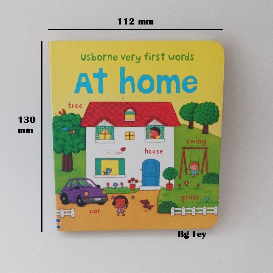 Buku Board Book The Usborne Very First Words - At Home, Buku & Alat ...