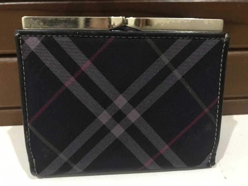 Burberry Blue label Wallet Trifold, Luxury, Bags & Wallets on Carousell