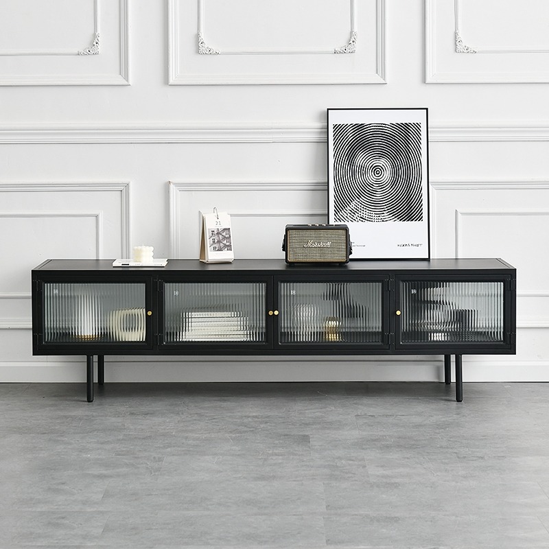 BURN Modern Glass TV Console, Furniture & Home Living, Furniture, TV ...