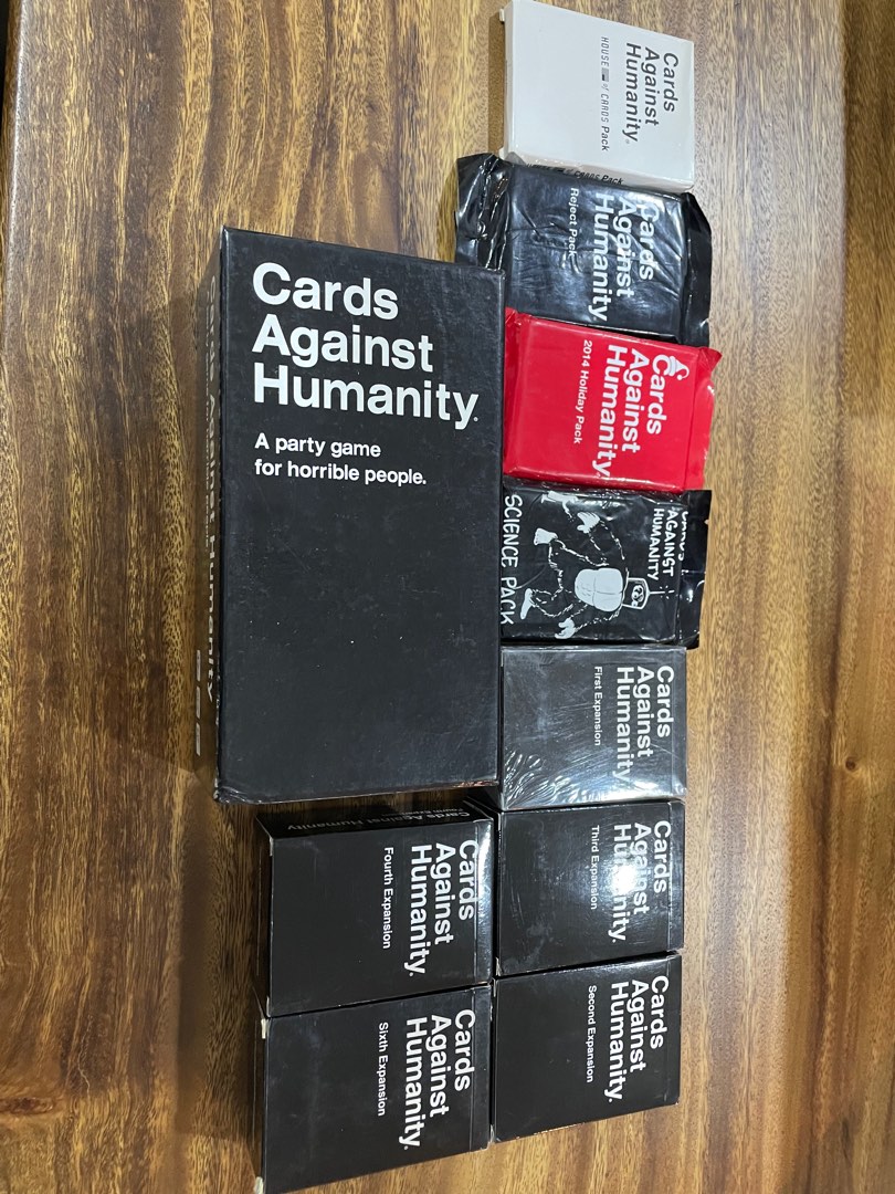 Cards against humanity + expansion sets, Hobbies & Toys, Toys & Games ...