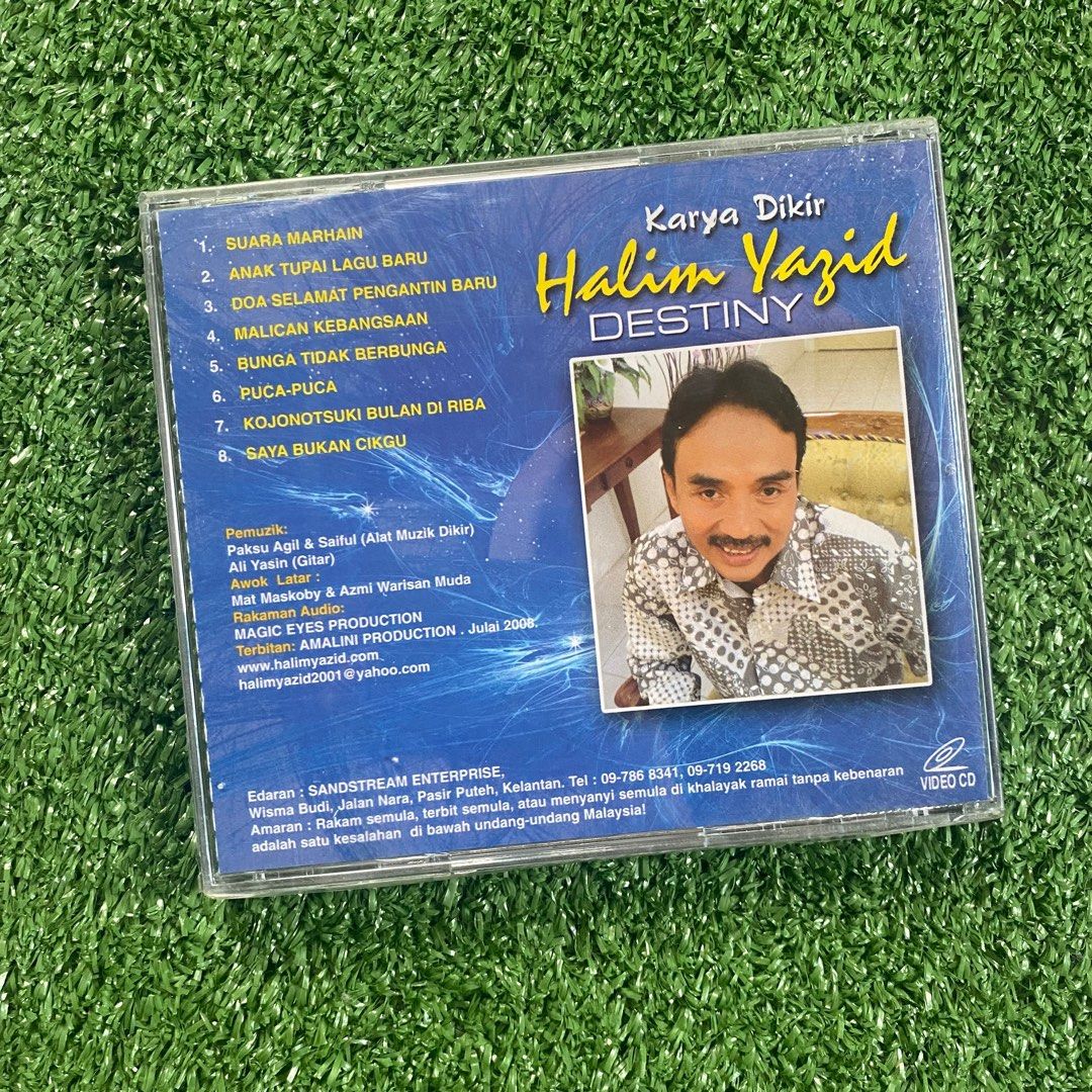 CD HALIM YAZID destiny karya dikir (VCD), Hobbies & Toys, Music & Media ...