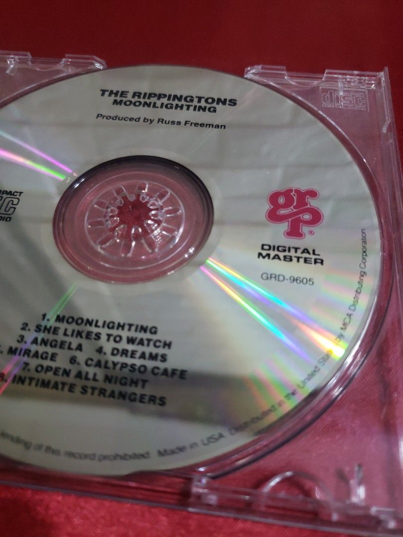 CD JAZZ / 1986 US PRESS GRP - THE RIPPINGTONS _ MOONLIGHTING ( NO INLAY ...
