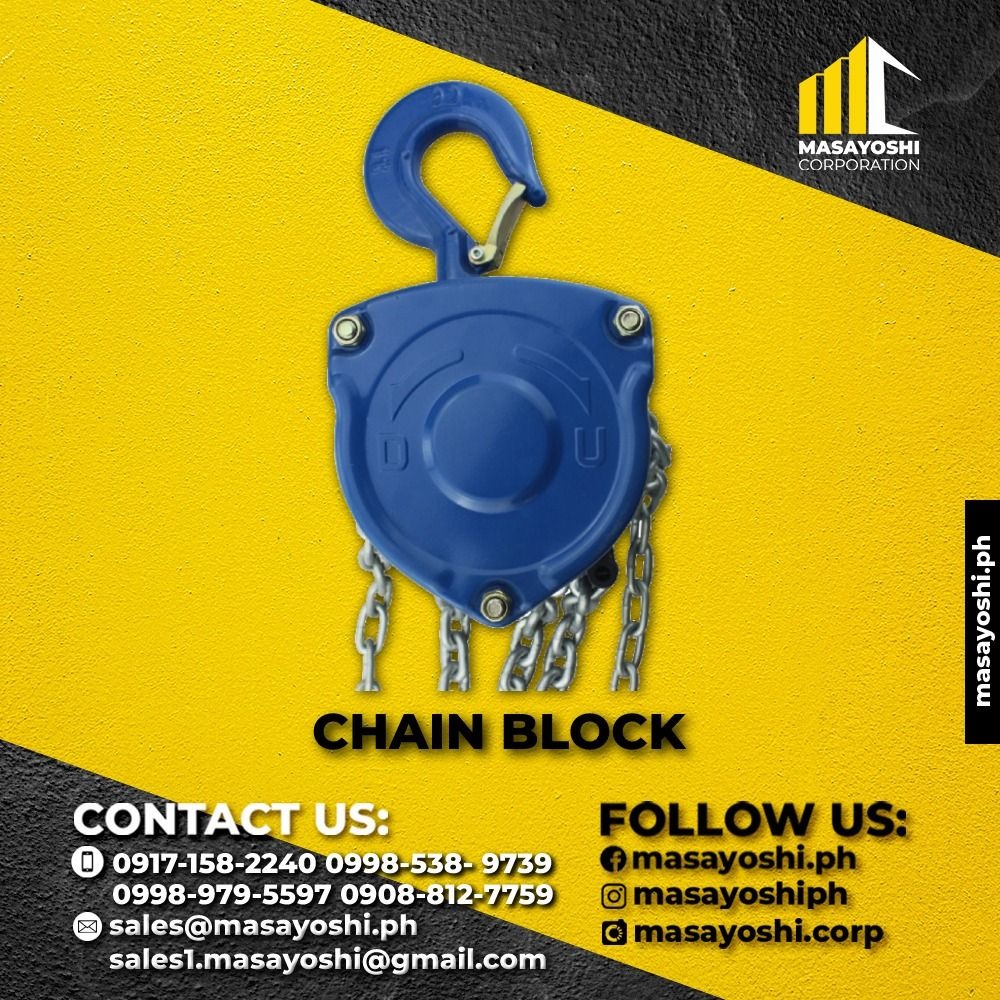 Chain Block Heavy Duty 0.5T x 3M | Construction Supplies | Construction ...