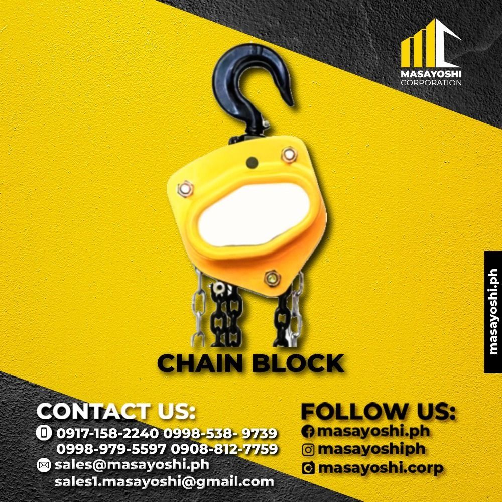 Chain Block Heavy Duty 20T x 3M | Construction Equipment | Lifting ...