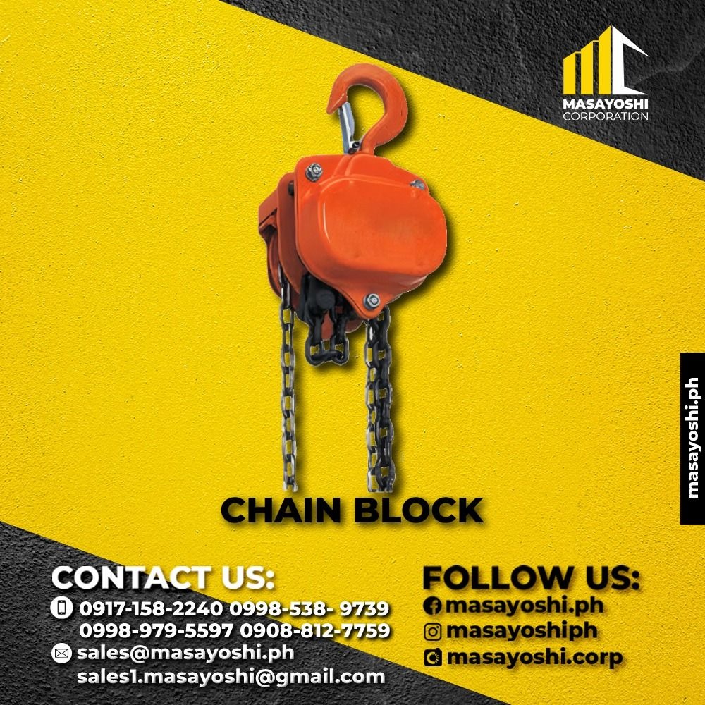 Chain Block Heavy Duty 75T x 3M | Construction Equipment | Lifting ...