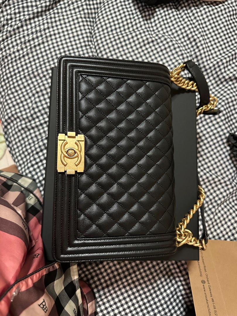 Chanel Boy, Luxury, Bags & Wallets on Carousell