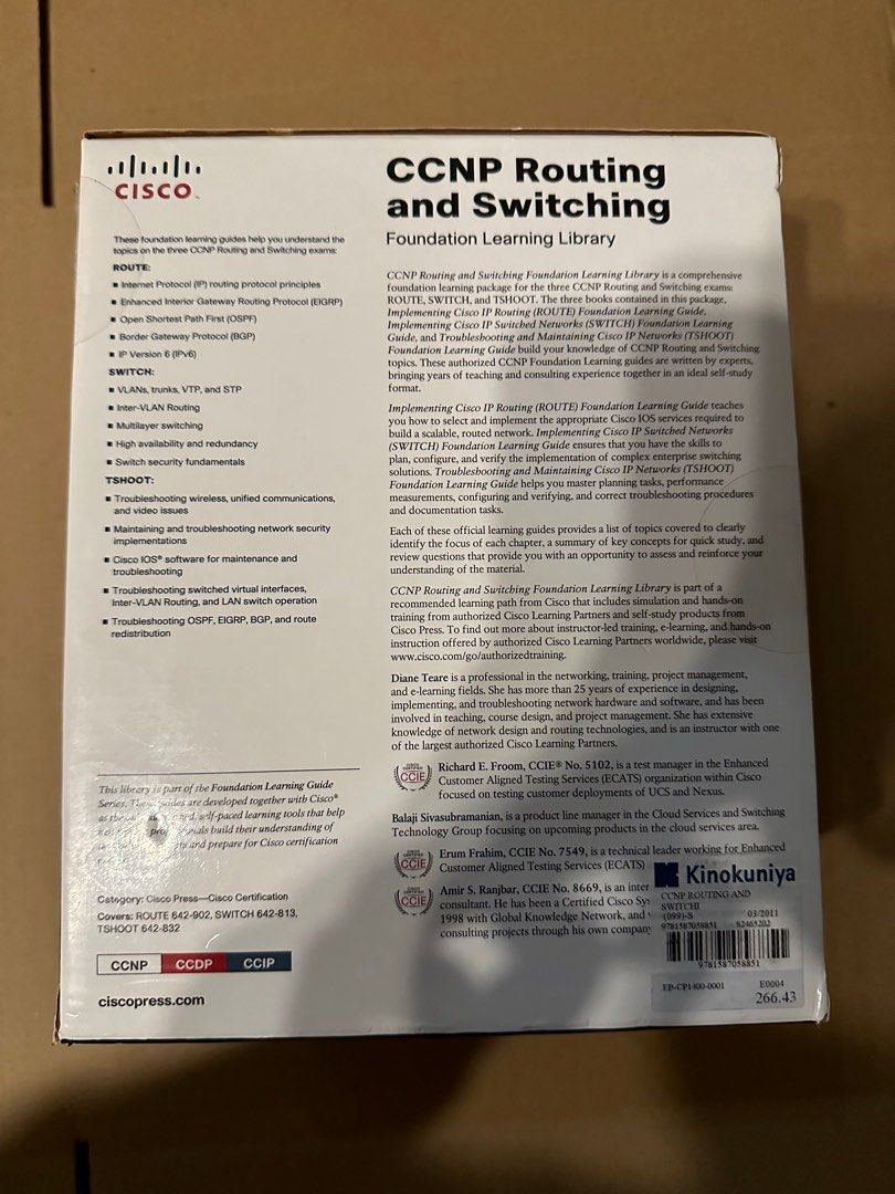 Cisco Ccnp Routing And Switching Learning Library Hobbies And Toys Books And Magazines Textbooks