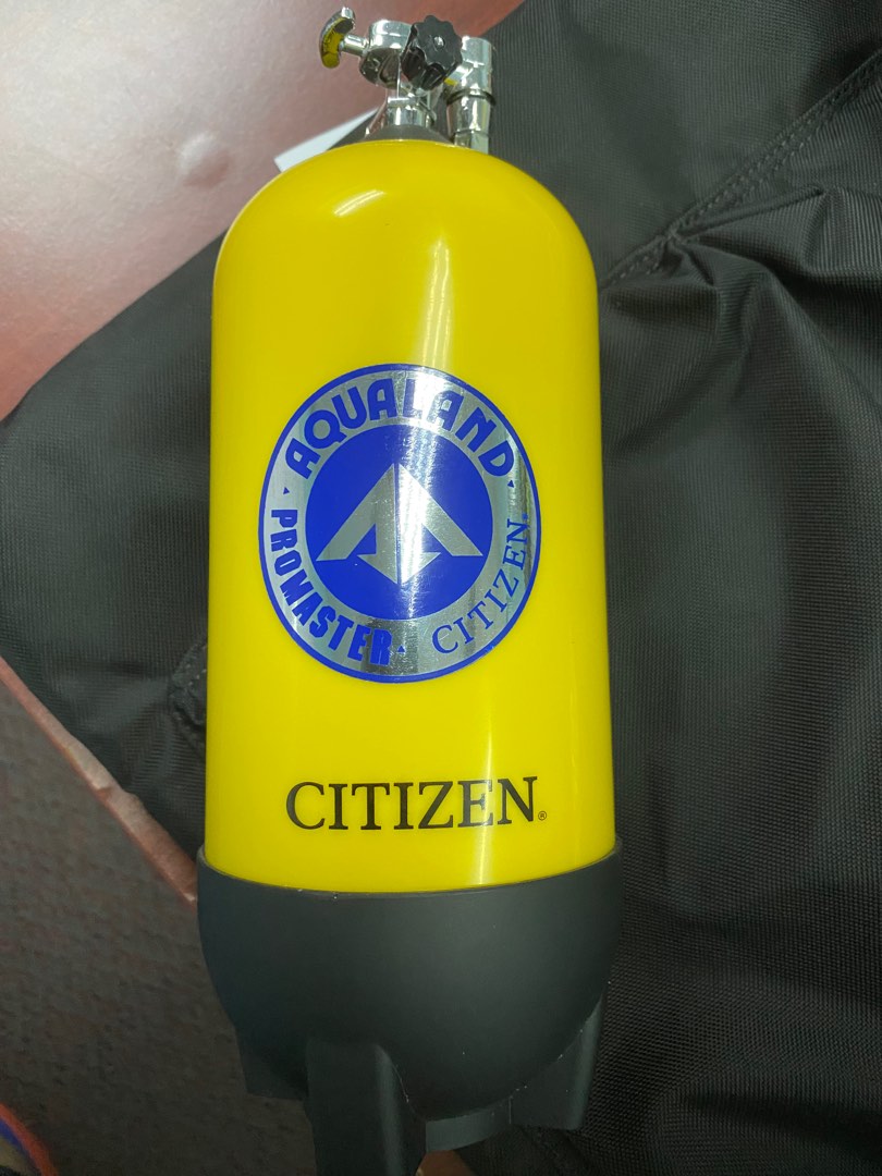 Citizen divers watch box Oxygen tank Promaster Aqualand display dive ...