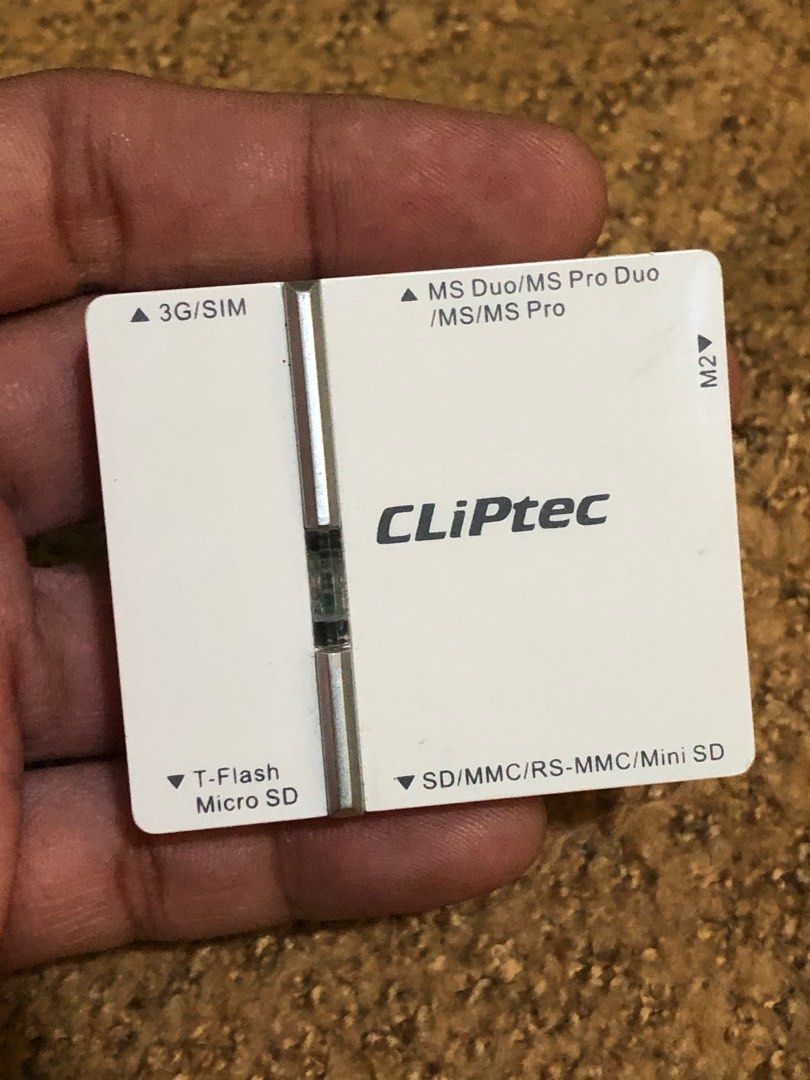 Cliptec multi card reader with simcard read function on Carousell