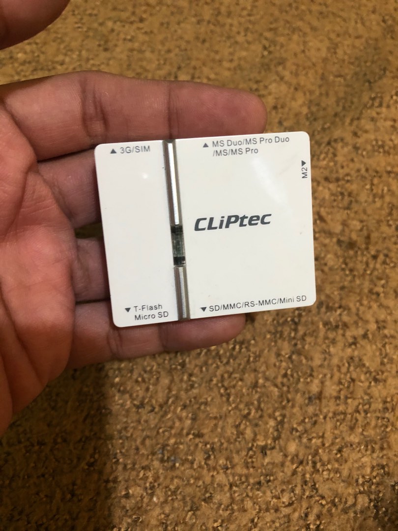 Cliptec multi card reader with simcard read function on Carousell
