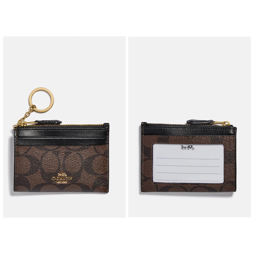 Coach Mini ID Case in Signature Canvas on Carousell