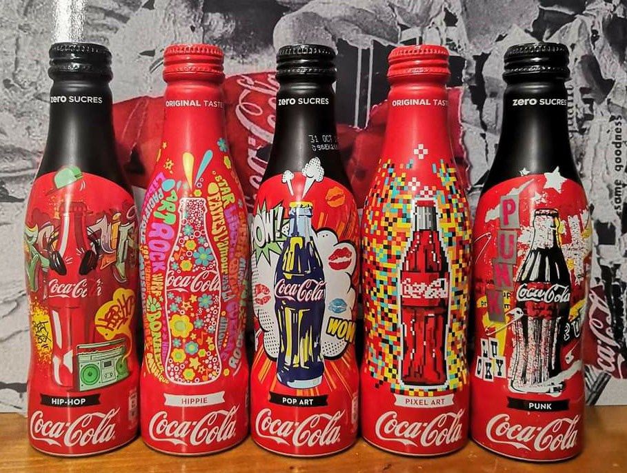 罕有法國鋁瓶Coca-Cola Quick Restaurant Sets 2018, 興趣及遊戲, 收藏品及紀念品, 古董收藏 ...