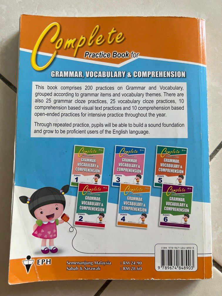 Complete Practice Book for Grammar, Vocabulary & Comprehension- Primary ...