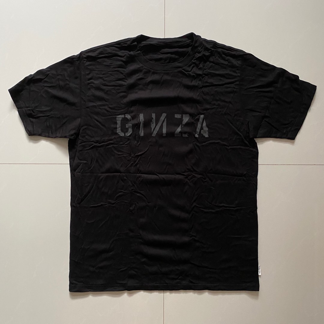 Conveni Ginza Stencil Black Tshirt, Men's Fashion, Tops & Sets, Tshirts & Polo Shirts on Carousell