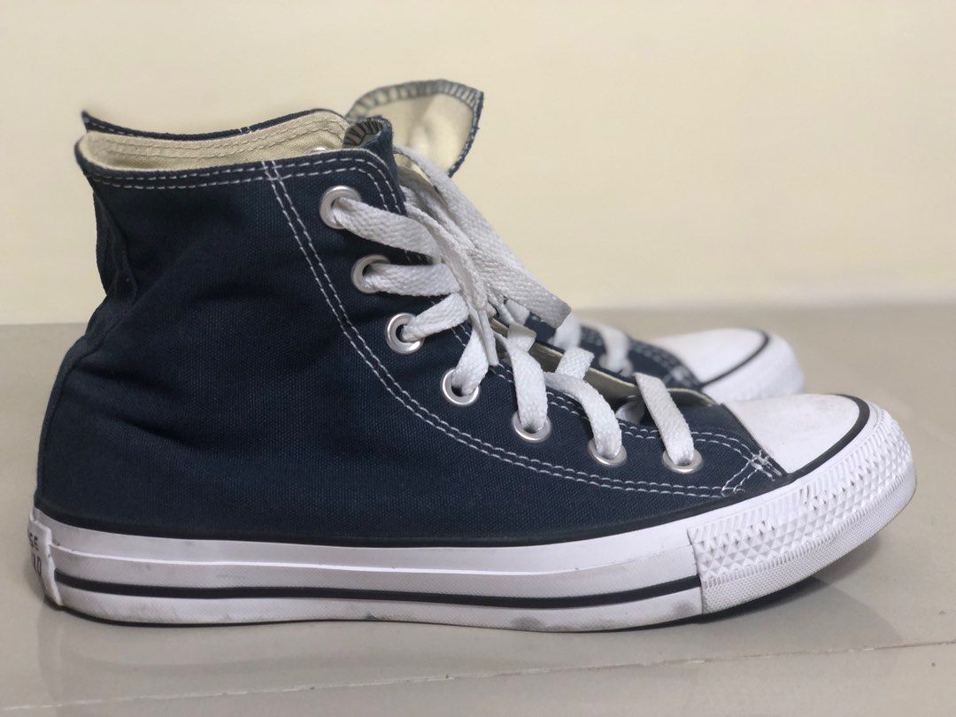 Converse Chuck Taylor All Star High Top Navy Blue on Carousell