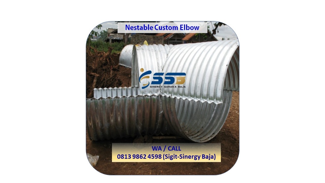 Corrugated Steel Pipe Nestable E-100 Elbow Kabupaten Sanggau Kalimantan ...