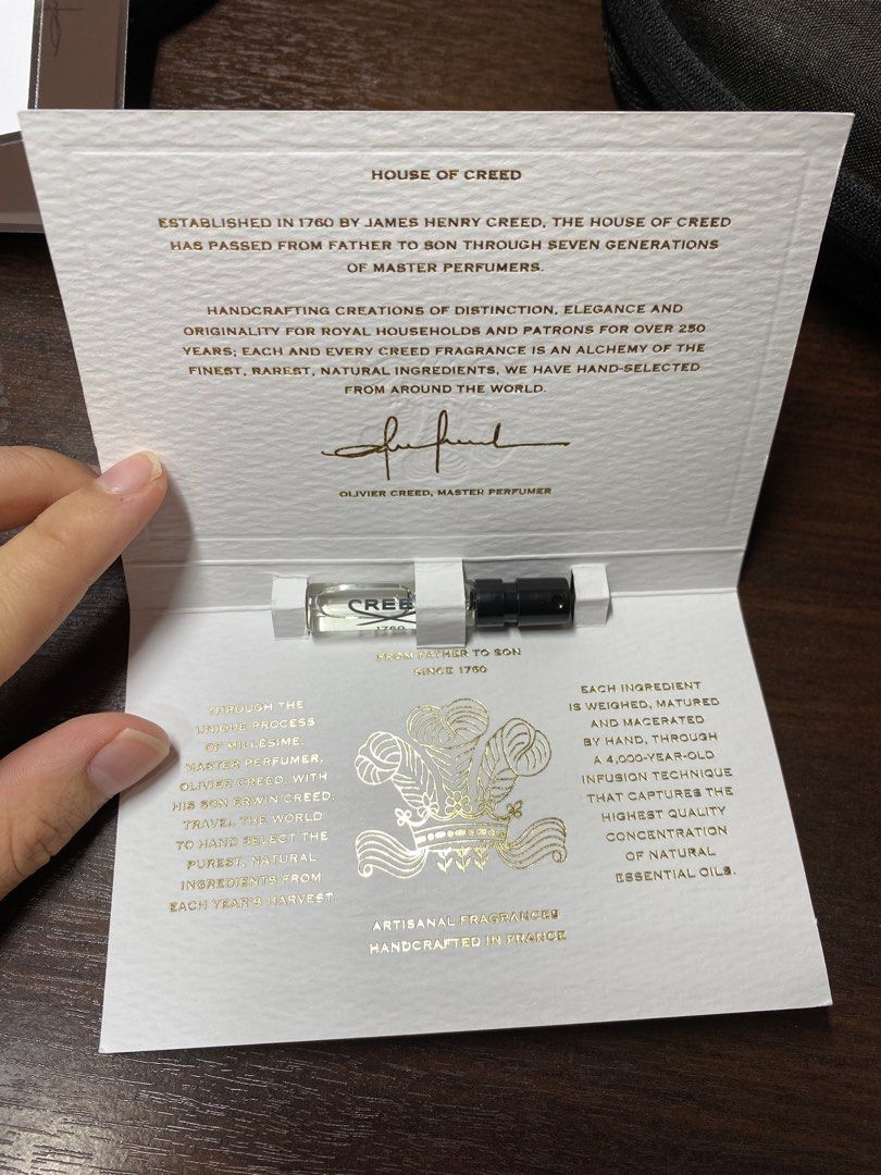 Creed Sample - Pure White Cologne and Millesime Imperial, Beauty & Personal Care, Fragrance ...