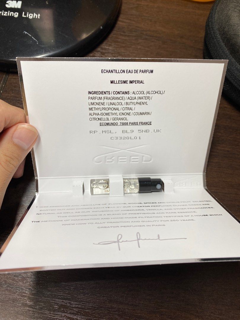 Creed Sample - Pure White Cologne and Millesime Imperial, Beauty ...