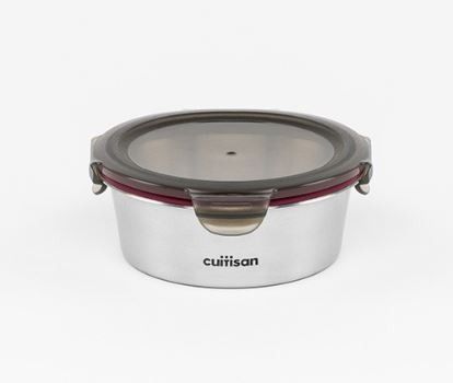 CUITISAN Flora Round No 5 - 640ml MICROWAVE SAFE stainless steel container ( Exclusive ...
