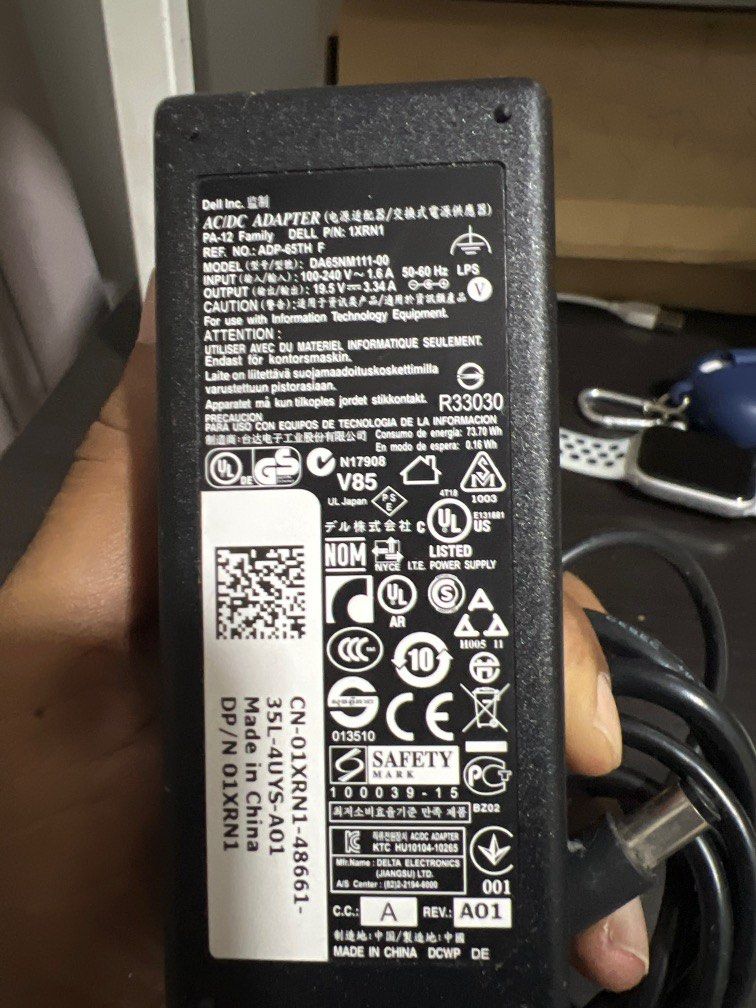 Dell Ac Dc Adapter Computers Tech Parts Accessories Cables Adaptors On Carousell