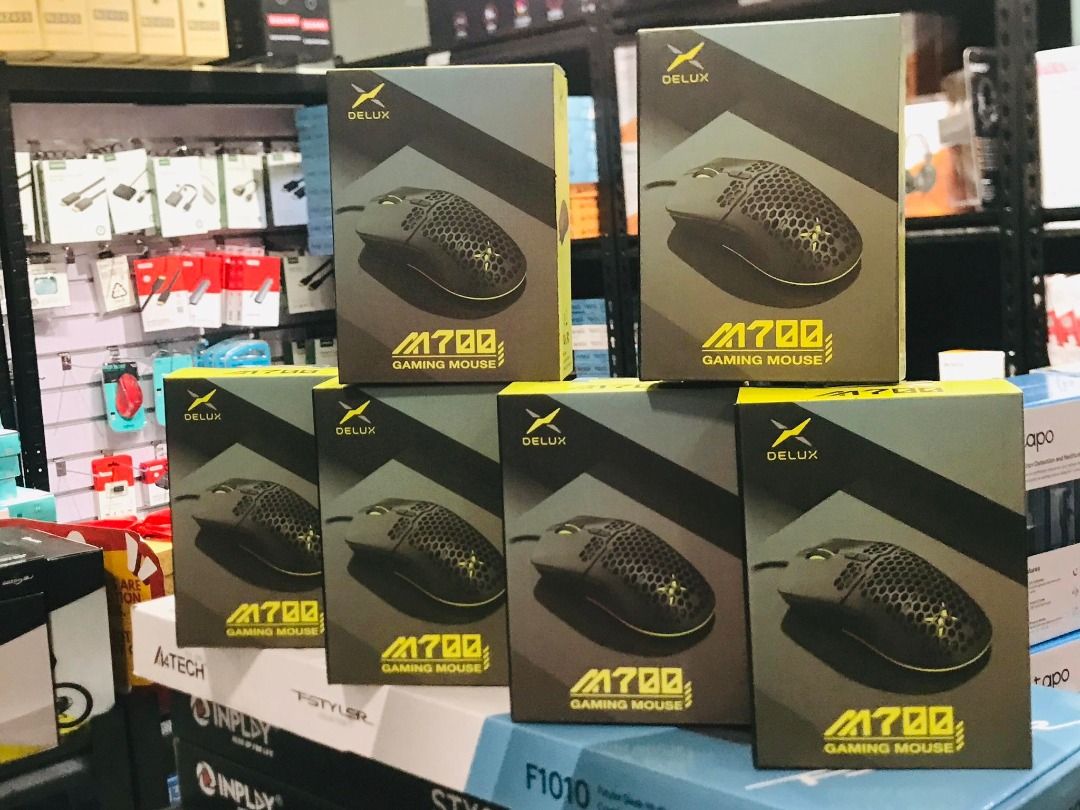 Delux M700A RGB Wired Gaming Mouse Honeycomb Design Black, Computers ...