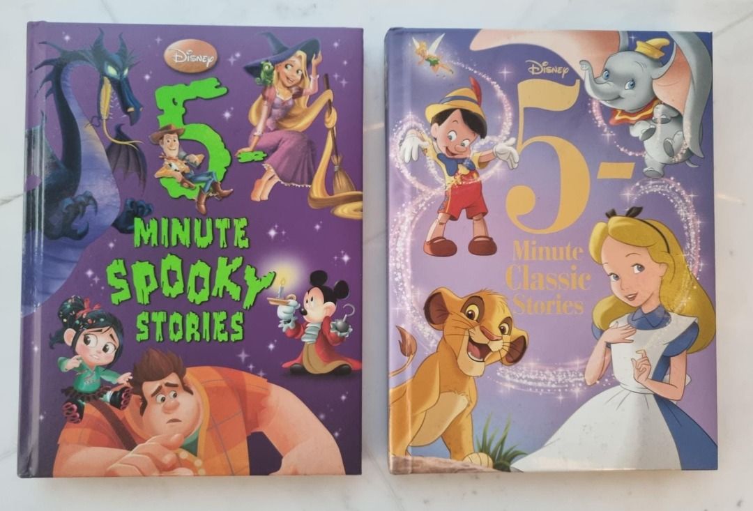 Disney 5-Minute Spooky Stories (Hardcover) + 5-minute Classic Stories ...