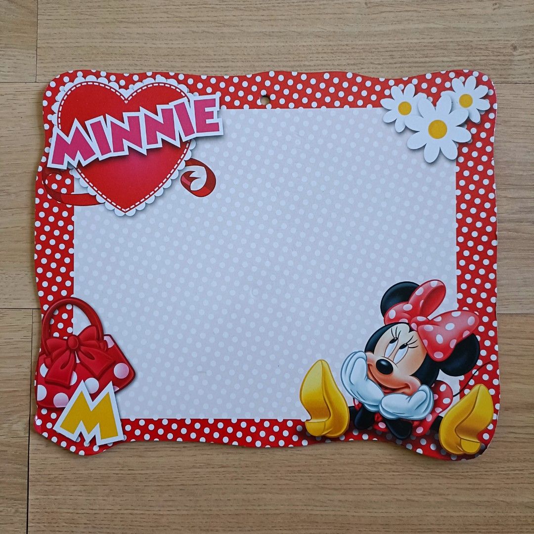 Disney Minnie Mouse Writing Board, Hobbies & Toys, Stationary & Craft ...