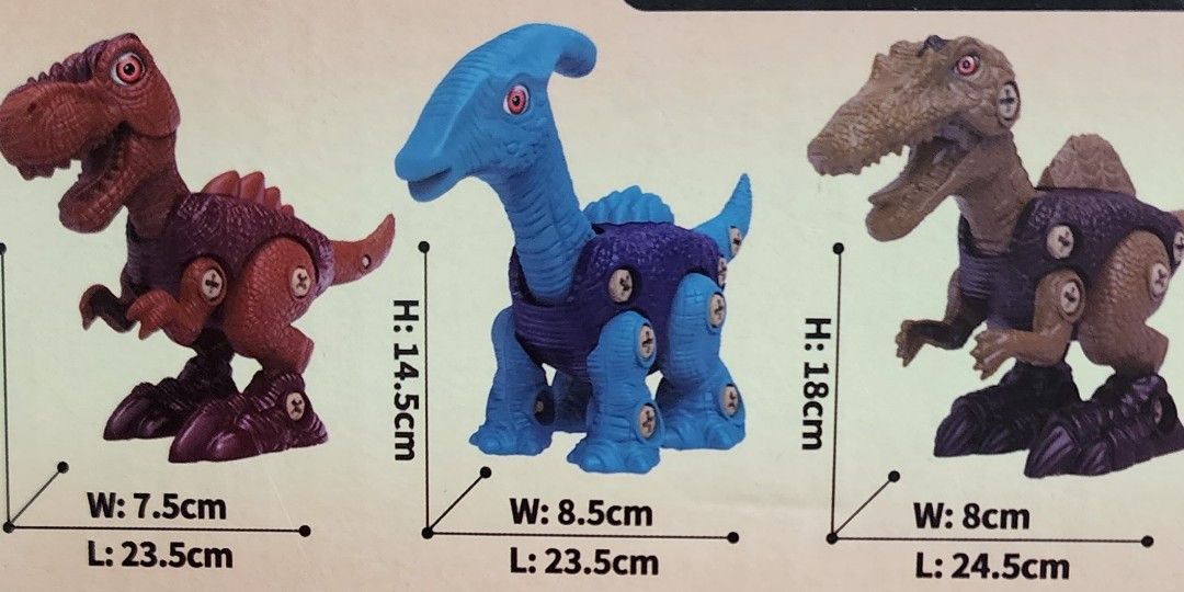 DIY Dinosaur World Self-fix Toys., Hobbies & Toys, Toys & Games on ...