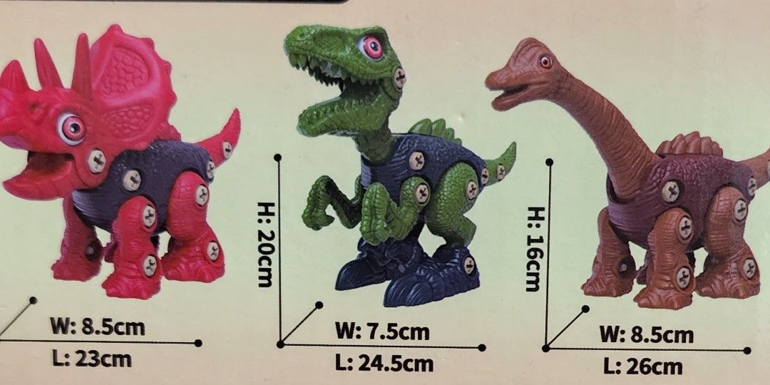 DIY Dinosaur World Self-fix Toys., Hobbies & Toys, Toys & Games on ...