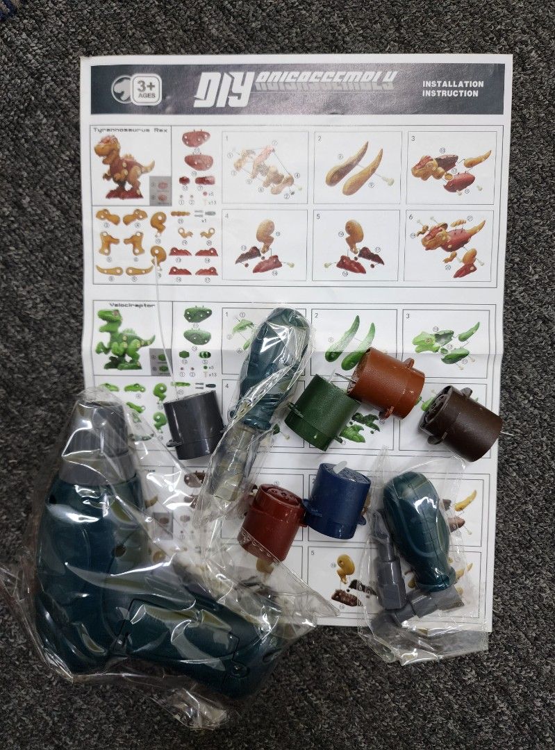 DIY Dinosaur World Self-fix Toys., Hobbies & Toys, Toys & Games on ...