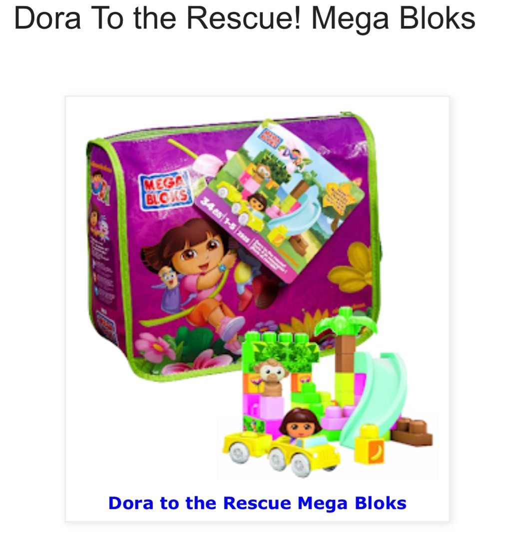 Dora The Explorer Mega Bloks Set, Hobbies & Toys, Toys & Games on Carousell