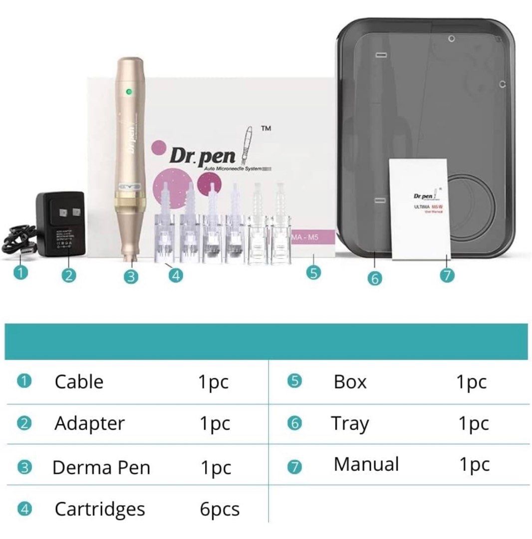 Dr. Pen Ultima M5 Professional Kit - Authentic Multi-function Wireless Derma Beauty Pen, Beauty ...