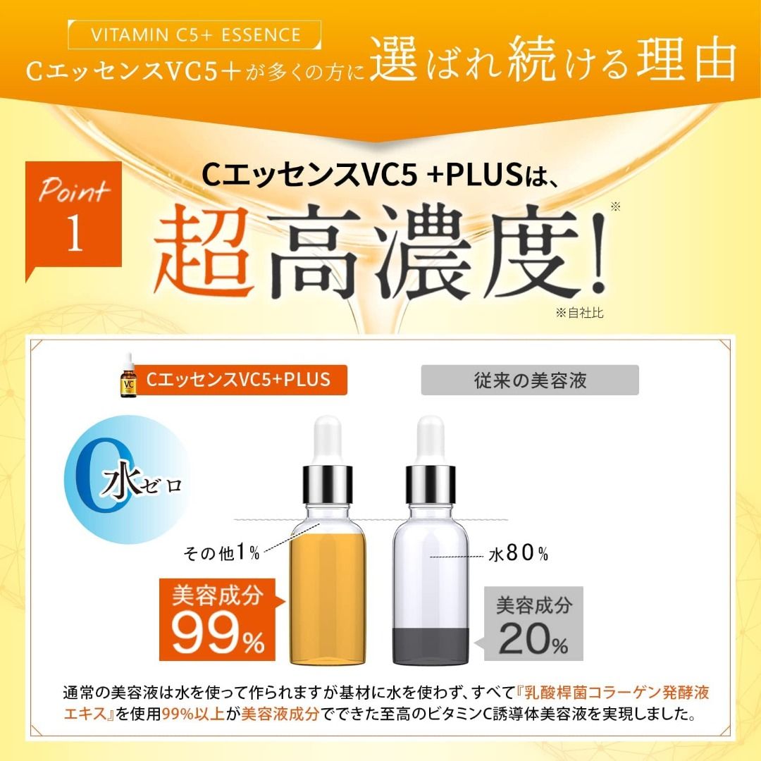 🔥新版🔥🇯🇵日本製 EBIS VC5 PLUS🤩高濃度維他命C精華原液💕, 美容＆個人護理, 健康及美容 - 皮膚護理, 面部 - 面部護理 - Carousell