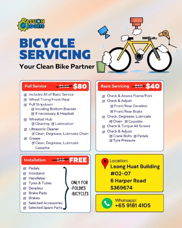 Full Bicycle Servicing & modified Installation for Mtb, Foldable bikes ...