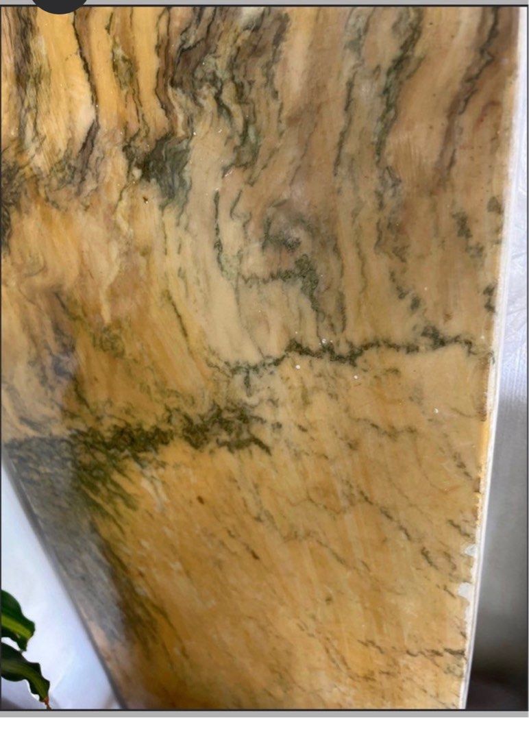 Garden table & chairs/marble slab, Furniture & Home Living, Outdoor ...