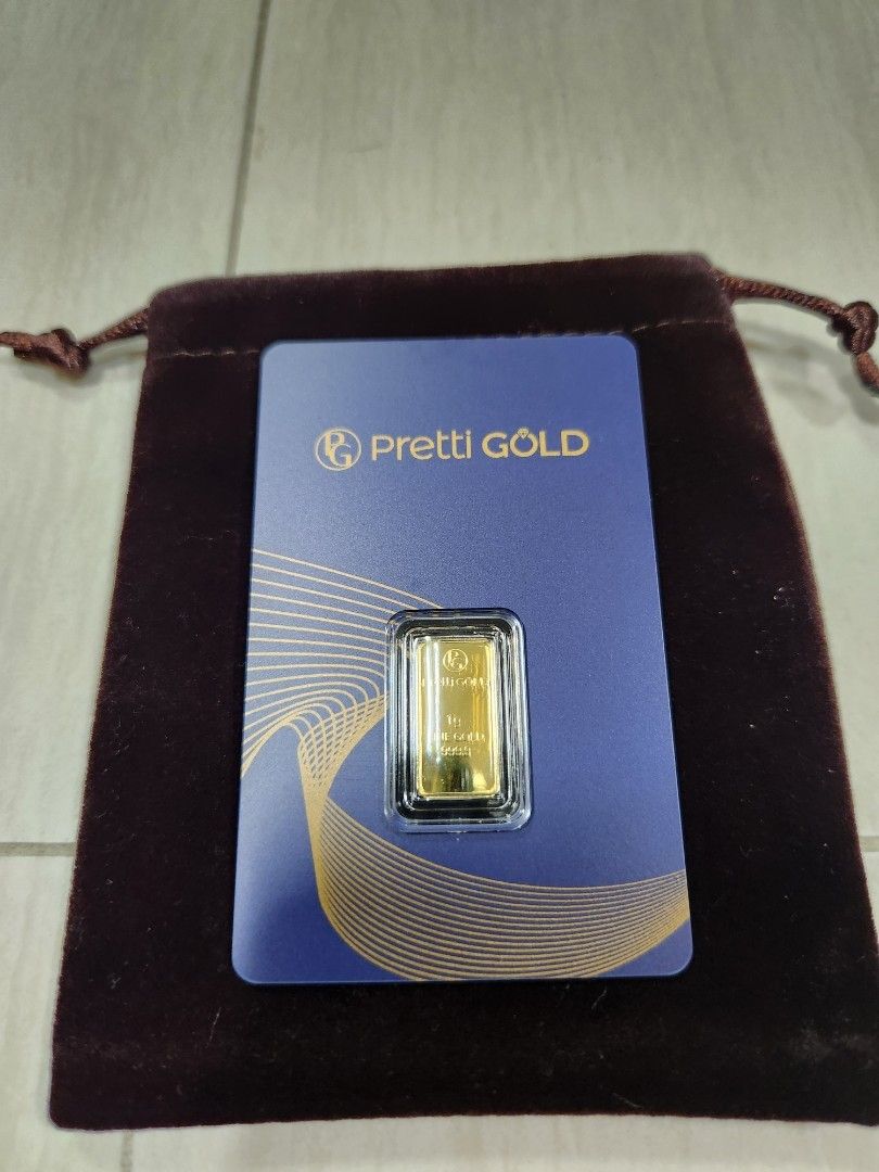 Gold bar 1 gram ( 99.9 fine gold), Women's Fashion, Jewelry ...