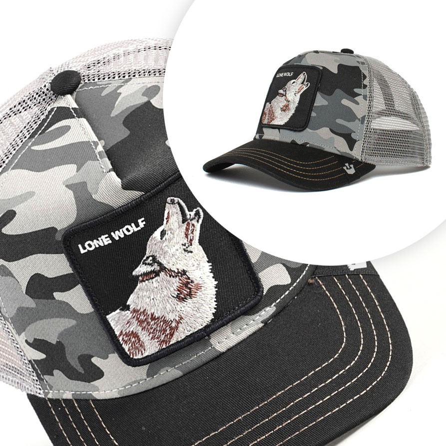 Goorin Bros Cap - Lone Wolf Camo Grey, Men's Fashion, Watches ...