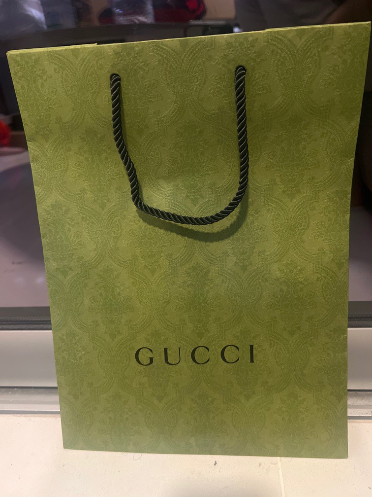 Gucci paper bag, Luxury, Accessories on Carousell