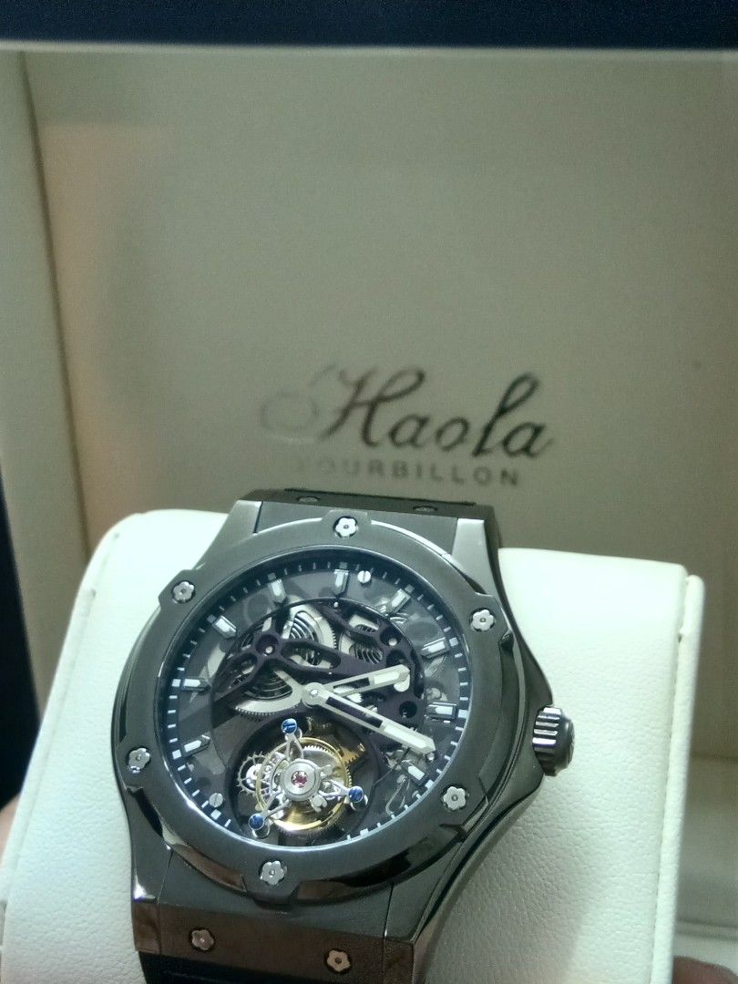 Haofa 1917 Double Barrel Tourbillon Watch, Luxury, Watches on Carousell