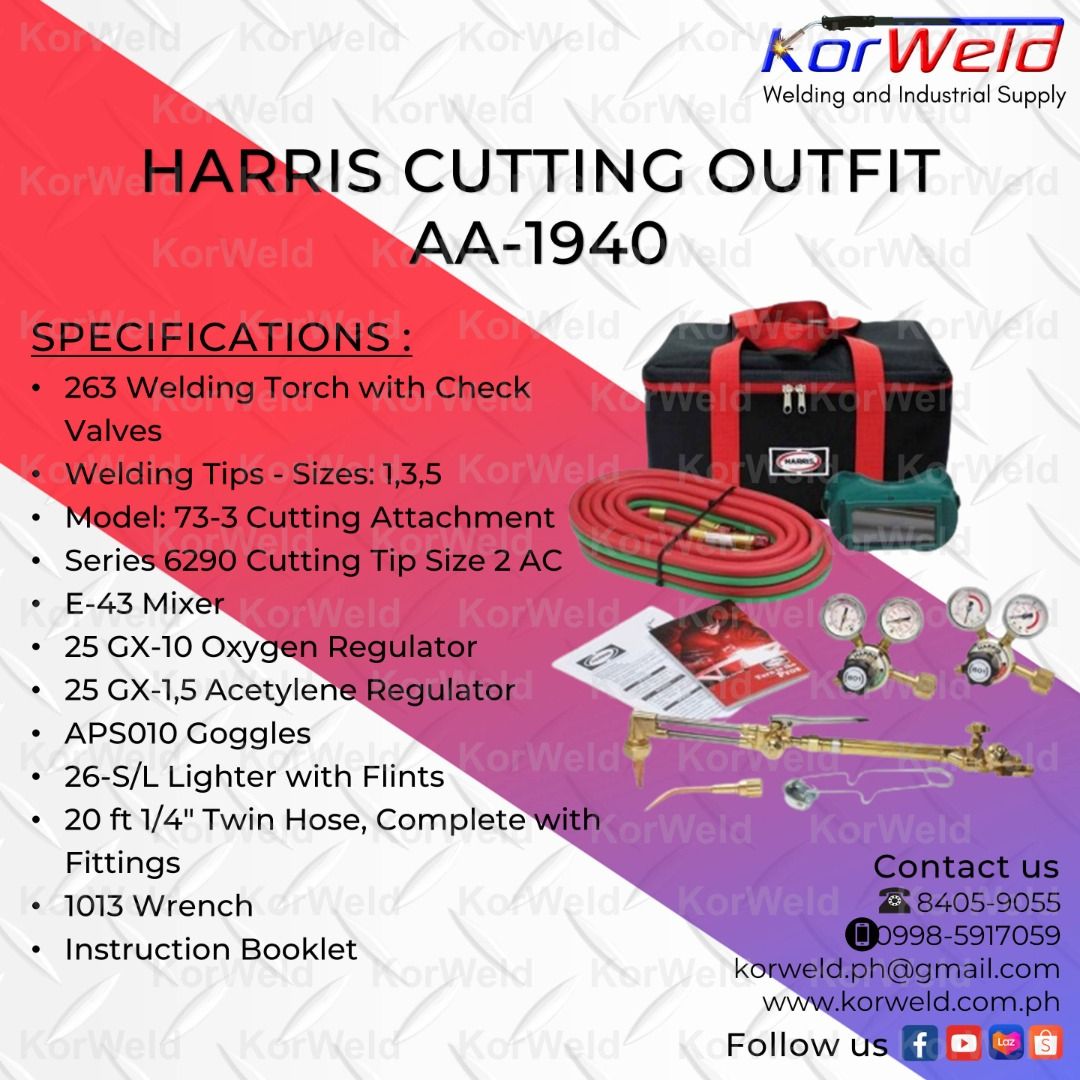 HARRIS CUTTING OUTFIT, Commercial & Industrial, Construction Tools ...