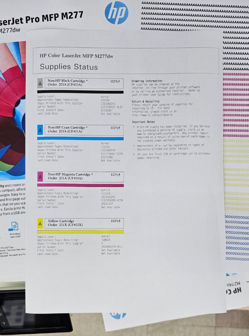 HP M277DW - MULTI FUNCTION COLOUR LASER PRINTER, Computers & Tech ...