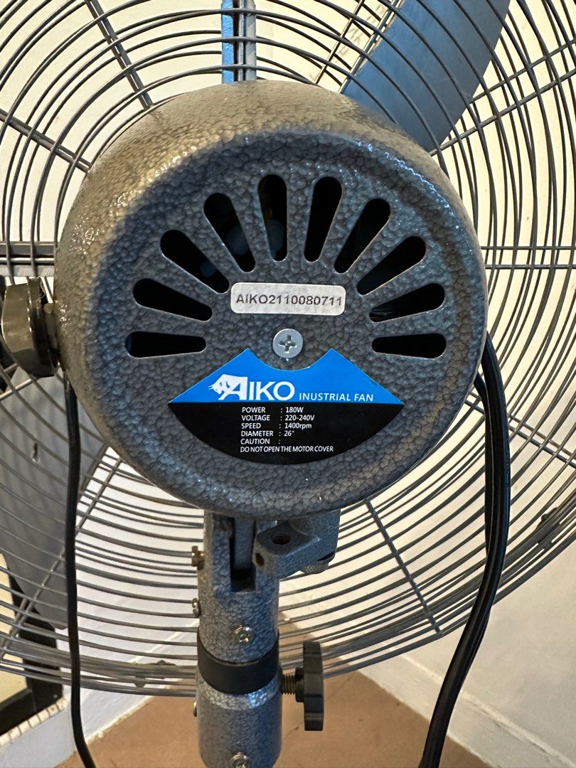 Industrial stand fan, Furniture & Home Living, Lighting & Fans, Fans on ...