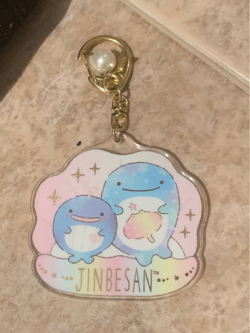 jinbesan cute whale keychain, Hobbies & Toys, Stationery & Craft, Other ...
