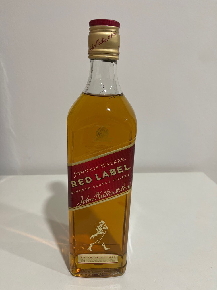 Johnnie Walker Red Label, Food & Drinks, Alcoholic Beverages on Carousell