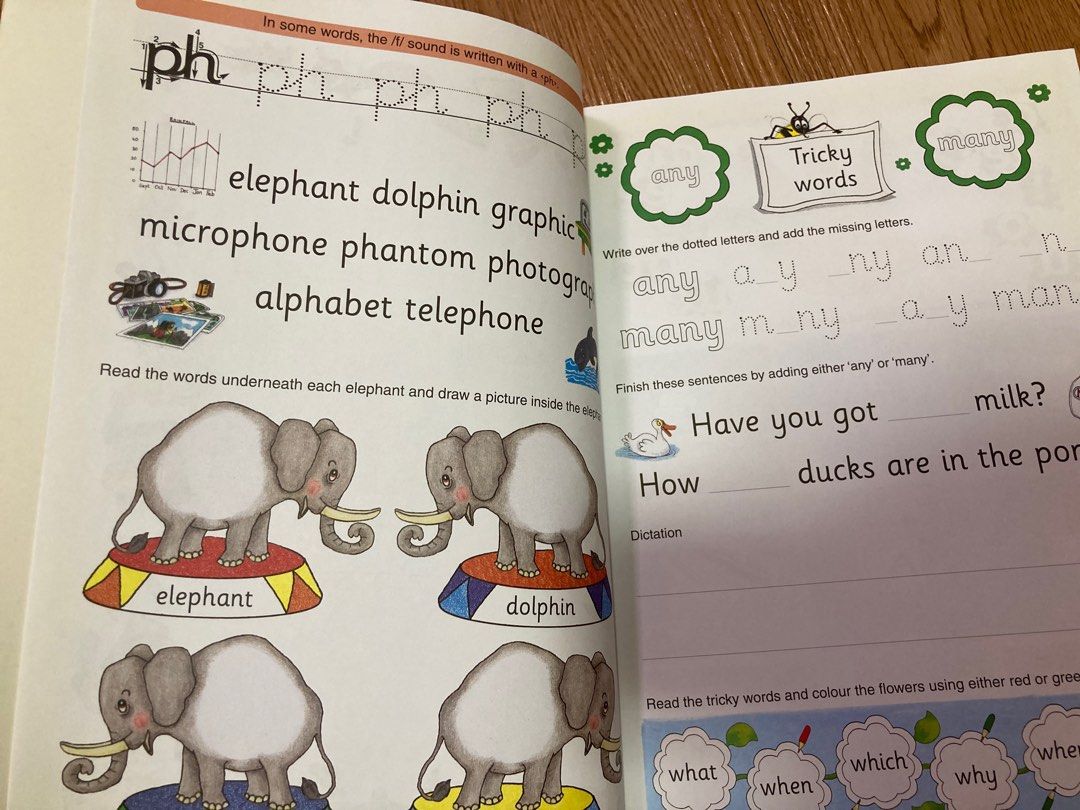 Jolly Phonics Pupil Book 3, 興趣及遊戲, 書本 & 文具, 教科書 - Carousell