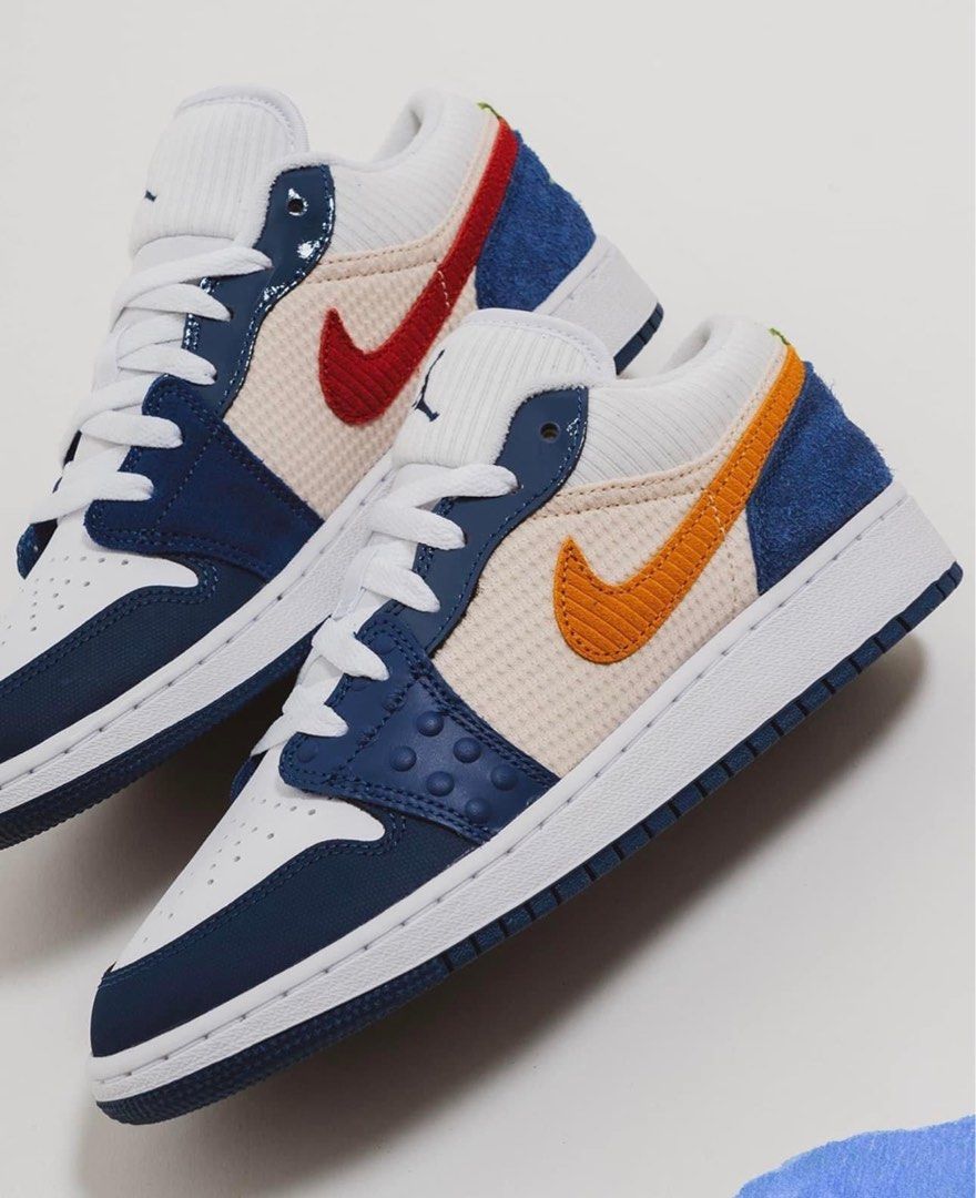 Jordan 1 Low SE ‘Multi-Texture’ GS, Women's Fashion, Footwear, Sneakers ...