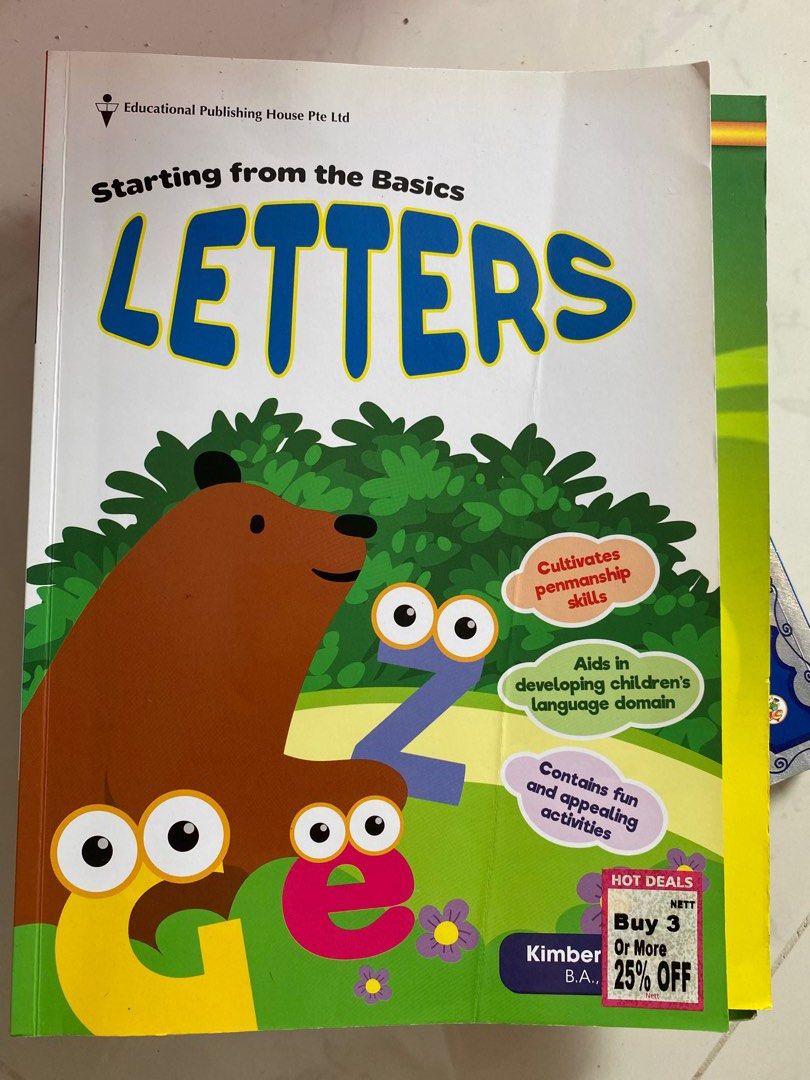 K1 to P1 English and maths practice book, Hobbies & Toys, Books ...